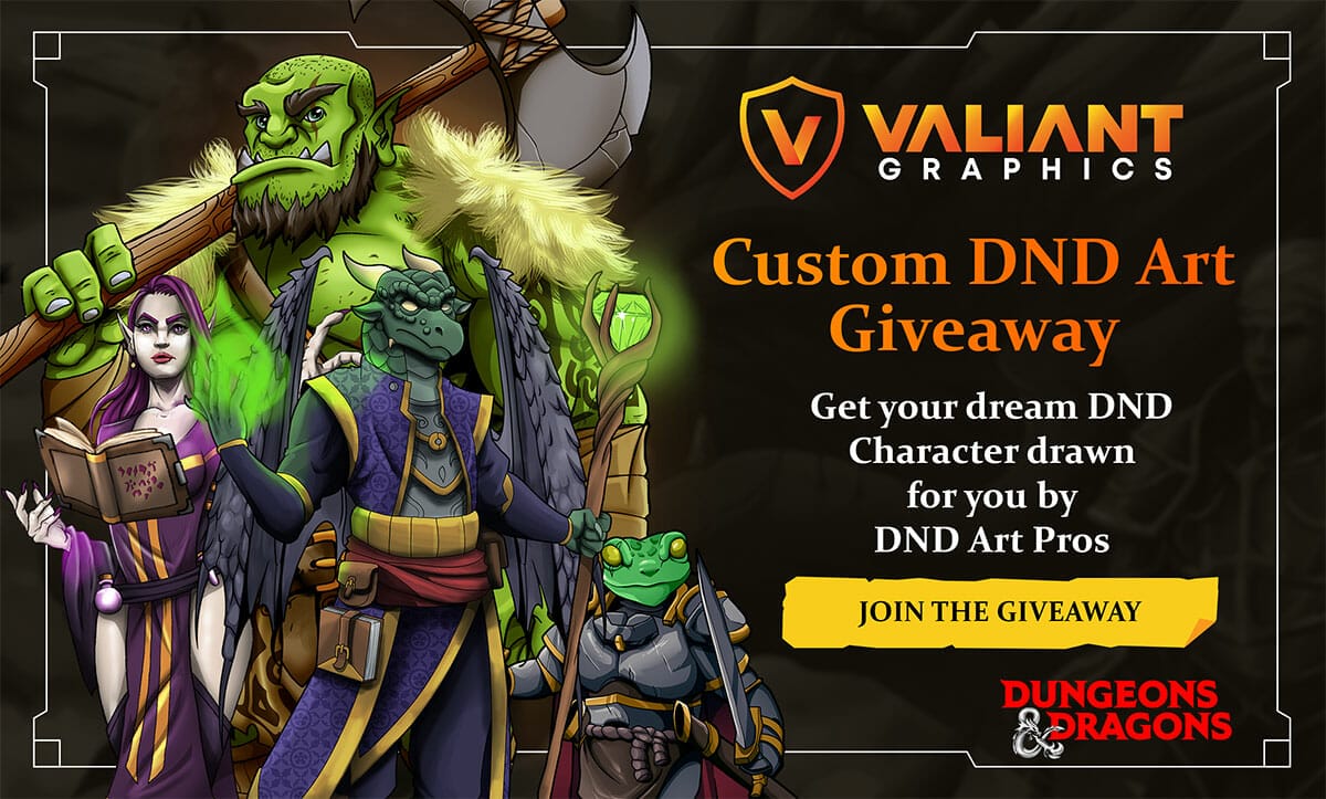 Dungeons and Dragons Giveaway – Valiant Graphics
